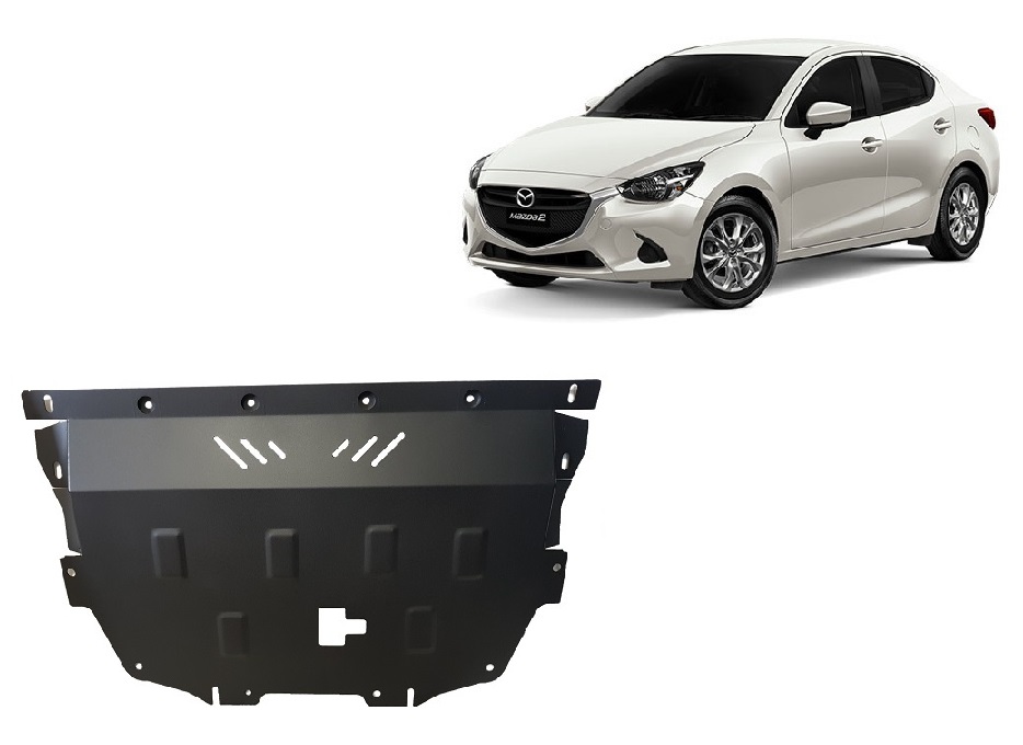 Steel sump guard for Mazda 2 (2014-2025)