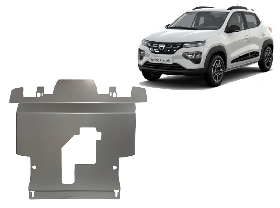 Aluminium sump guard for Dacia Spring (2021-2025)
