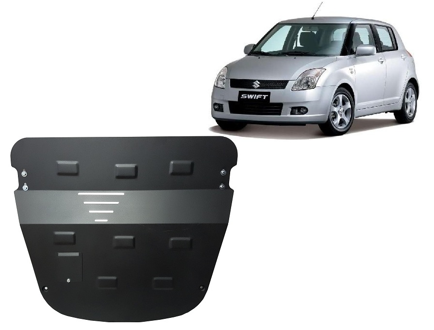 Steel sump guard for Suzuki Swift 3 (2010-2017)