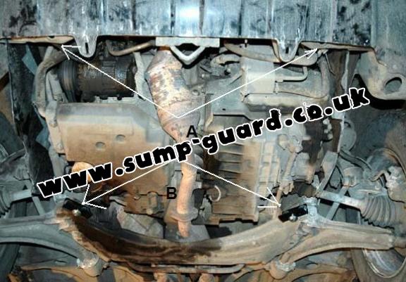 Steel sump guard for Land Rover Freelander